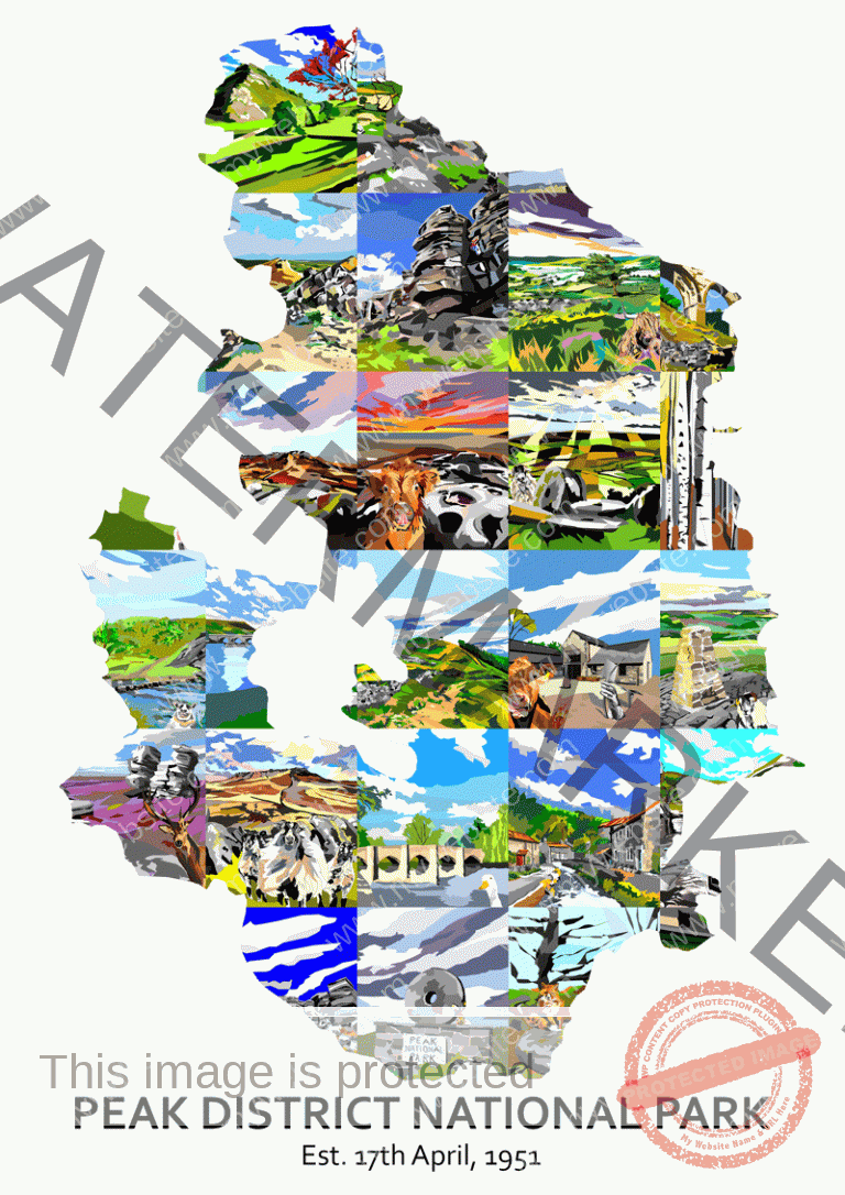 Peak District Posters - www.digitalpetart.co.uk